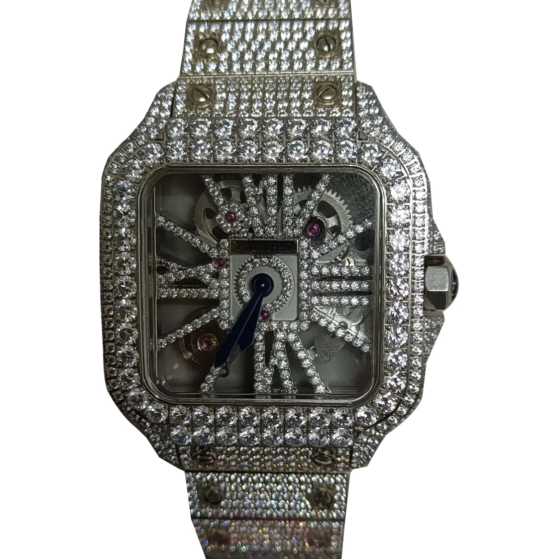 Iced Out Watch Customized Bust Down Popular Designer Luxury Skeleton ...