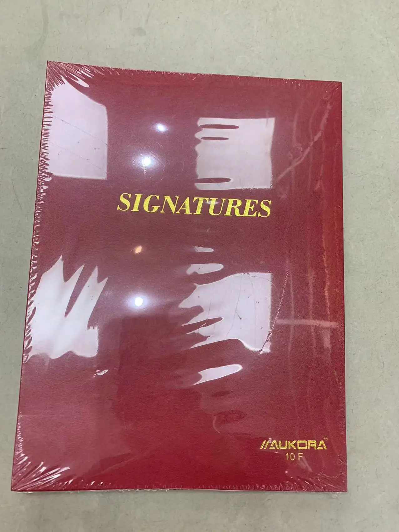 Office Custom Printed Inner Sheet Signature Book Meeting Pvc Hardcover ...