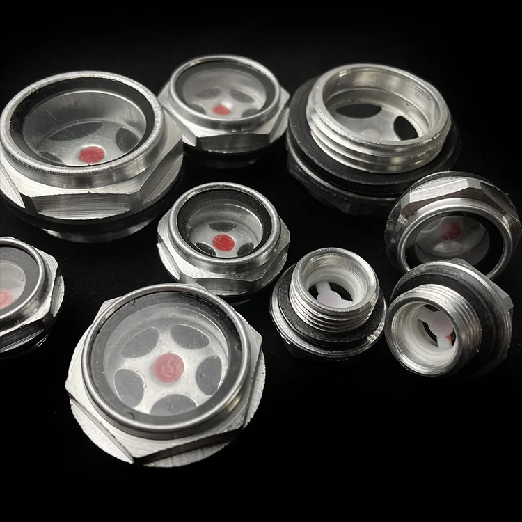 Oil Level Sight Glass Level Indicator Push Fitting Hexagonal Thread Air ...