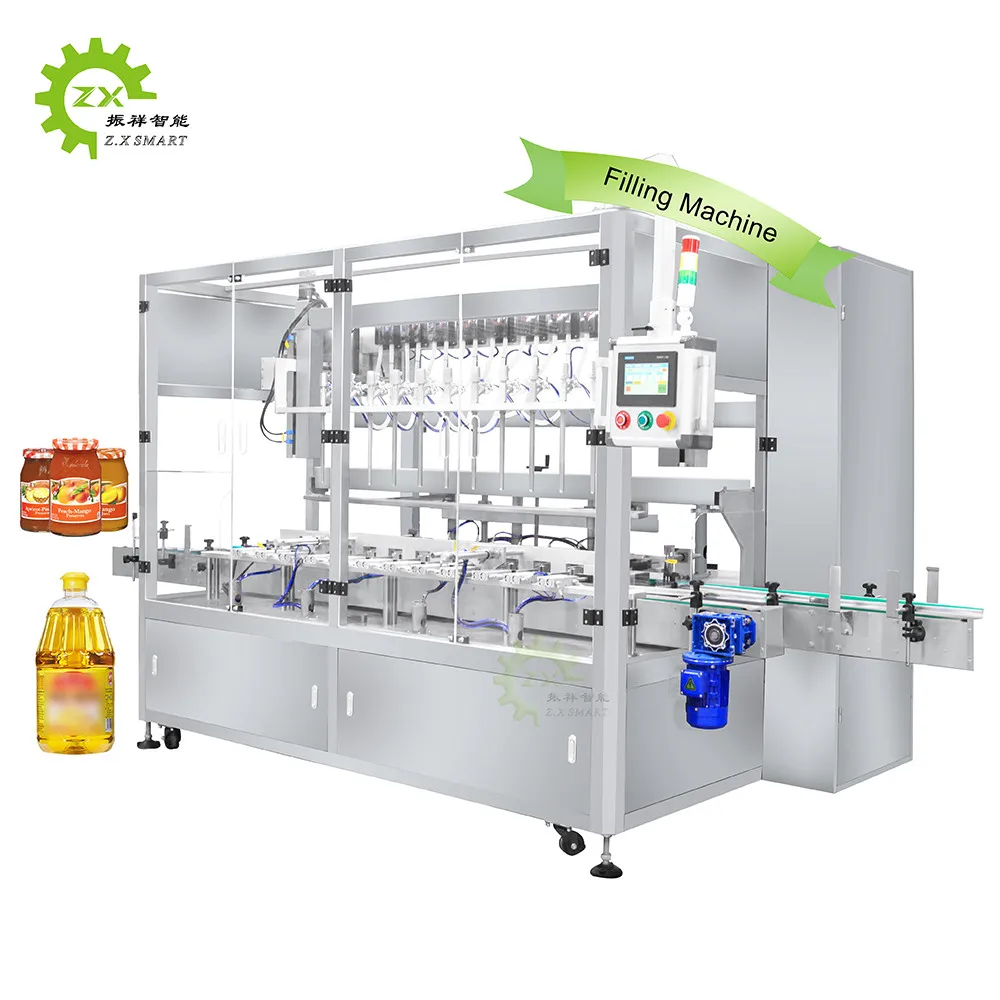 Zxsmart 12 Head Weighing Vegetable Argan Oil Filling 500ml 1000ml Oil ...