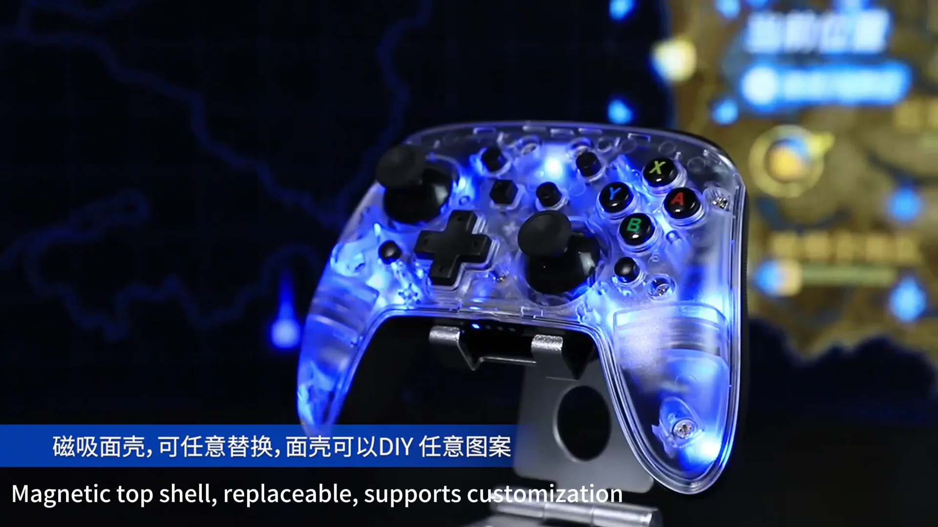 High Quality Six Axis Ns Controller Colorful Led Light Replaceable ...
