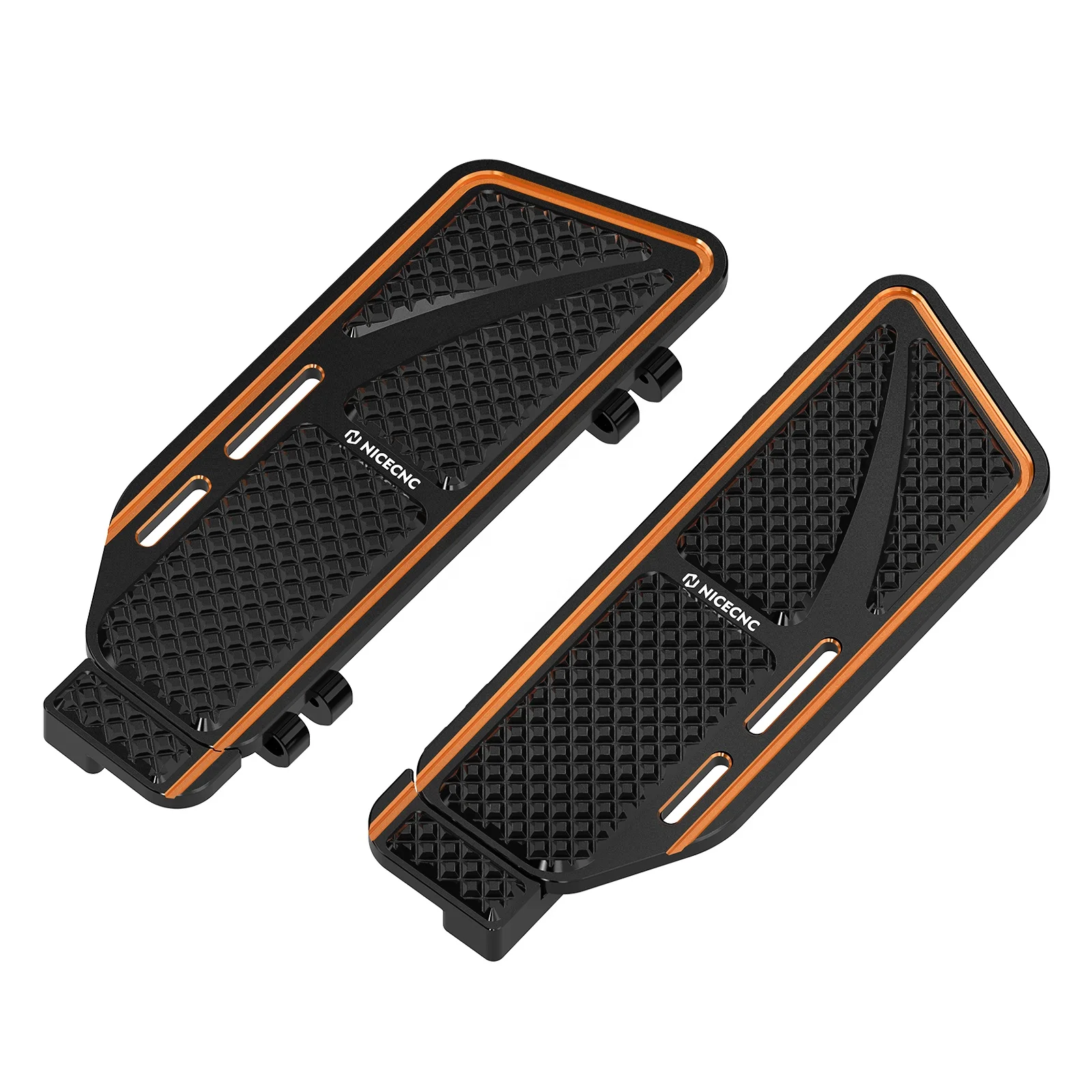 Nicecnc Enlarged Footrest Rider Footboard Foot Boards For Harley Road ...