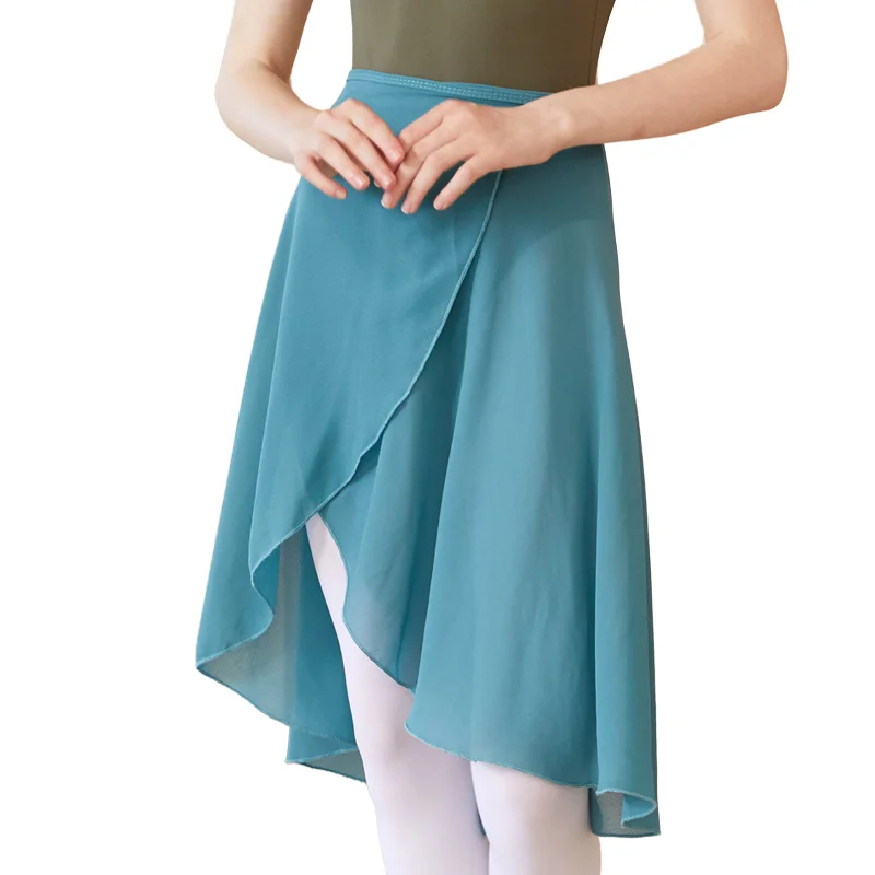 Ballet Skirt Women Adult Long Wrap Chiffon Skirt Ballet Tutu Skate ...