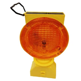 Solar Powered Amber ABS Material Construction Site Blinker