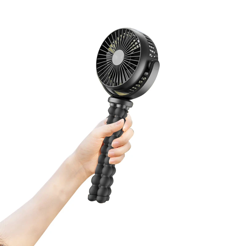 Flexible Tripods Rechargeable Octopus Fan - Portable Cooling