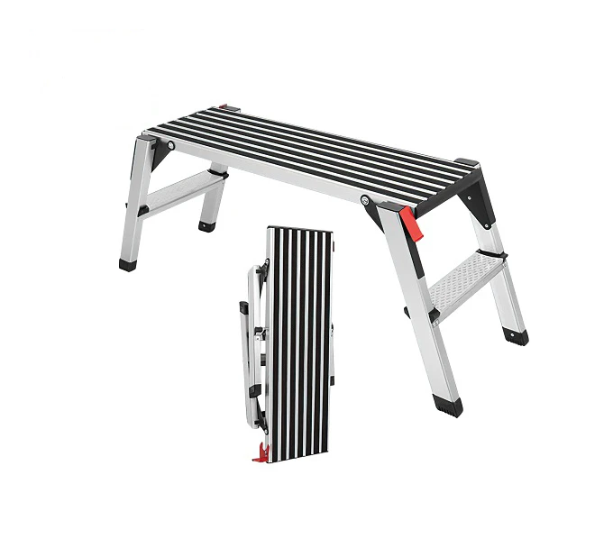 work platform ladder telescopic ladder aluminum folding EN131 ...