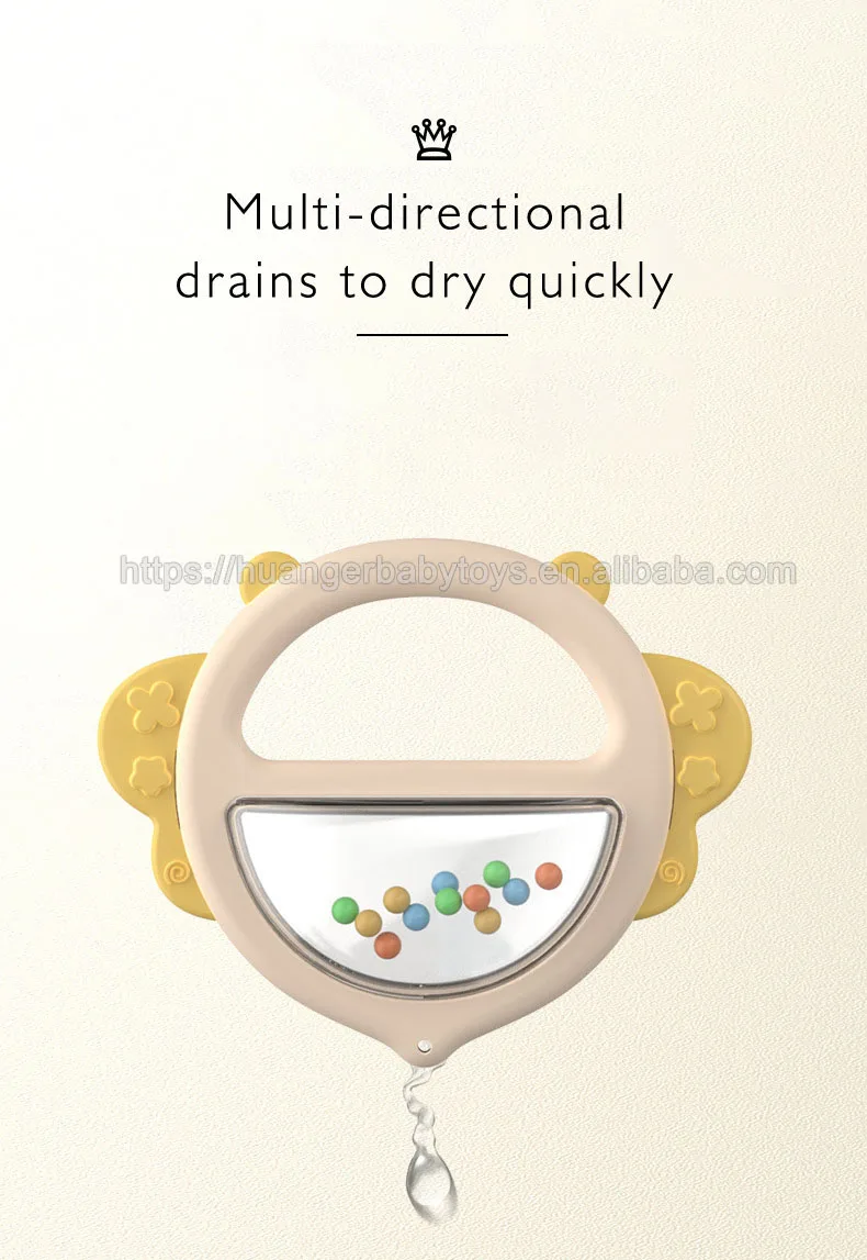 HUANGER Sensory Activity Plastic Hand Bell Musical Infant Sensory Chew ...