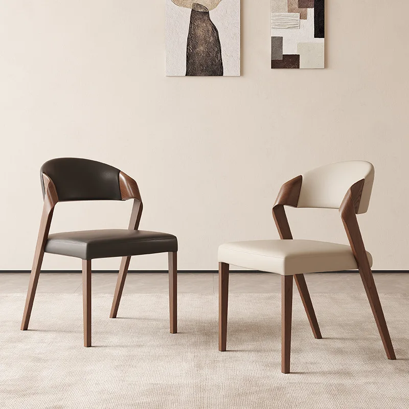 Restaurant Furniture Customization Nordic Dining Chair PU Leather ...