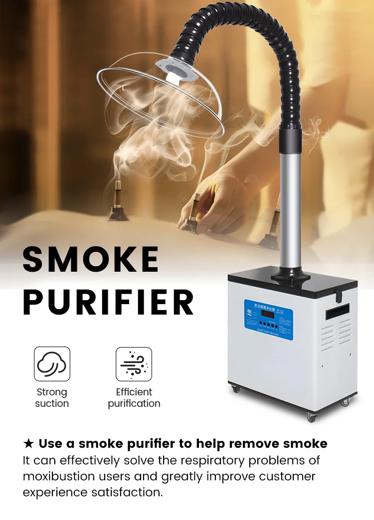 Szjije 100w Flexible Moxibustion Fume Extractor Hair Beauty Smoke Air ...