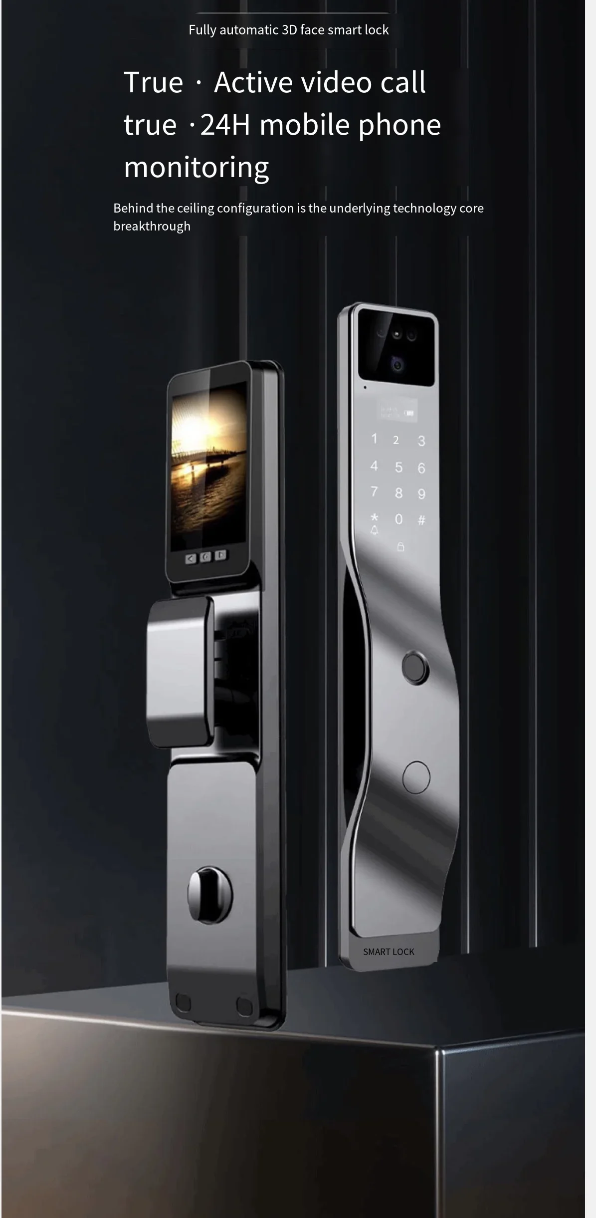 Smartier Fingerprint & Face Recognition Door Lock - Secure & Convenient