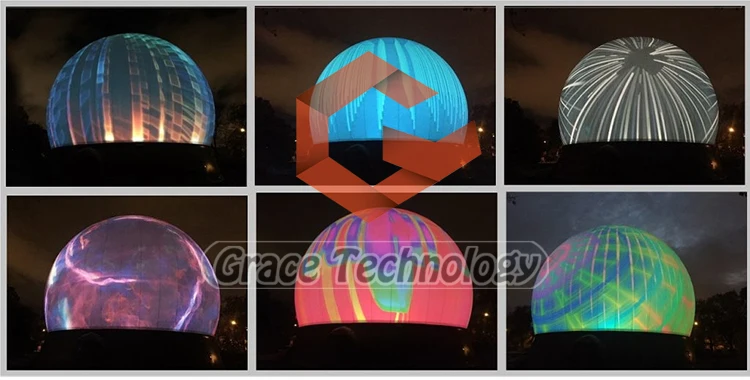 Large Screen Interactive 360 Video Dome Projection Shows