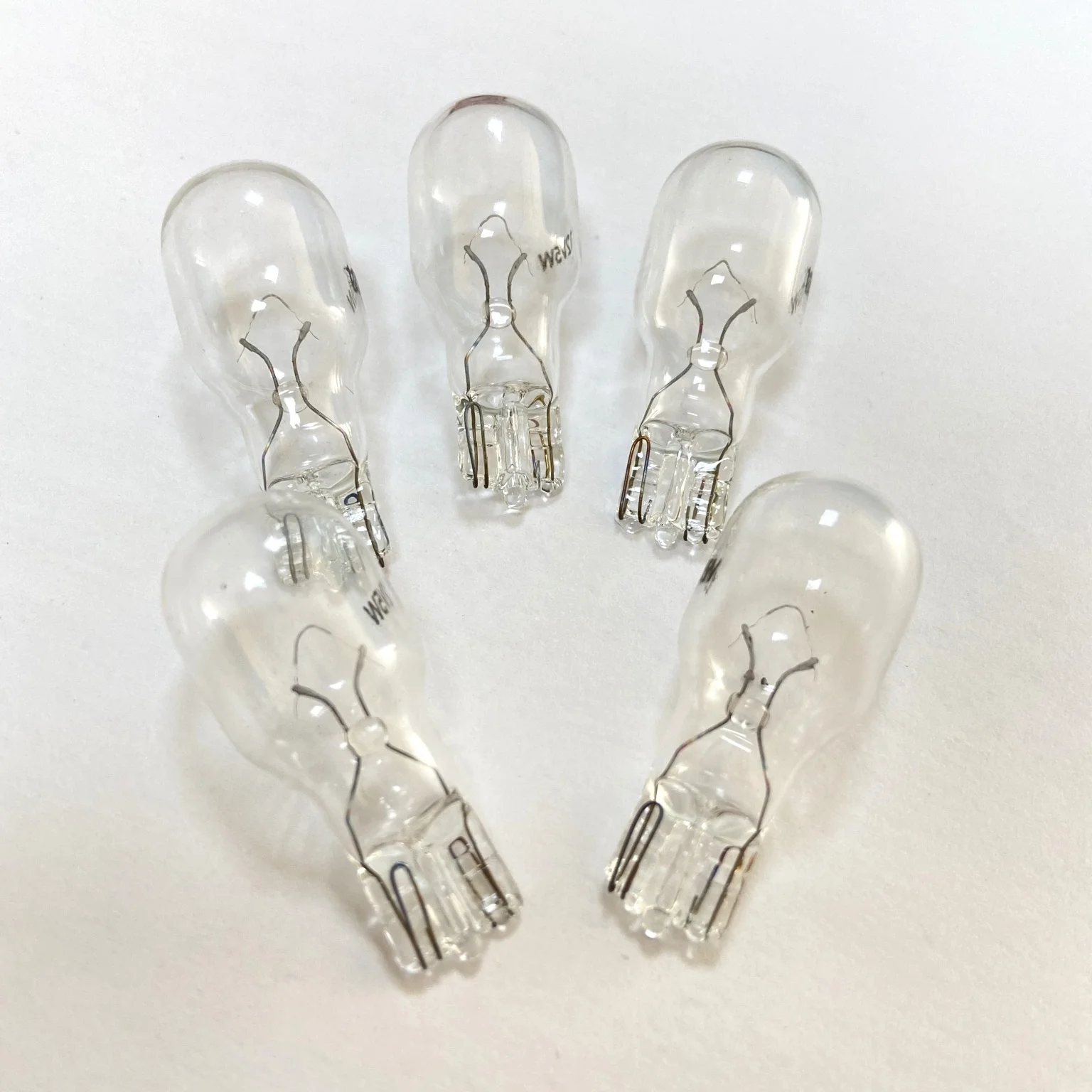 T10 Wedge Base W5W Transparent Halogen Bulb 5W Automotive Lighting ...