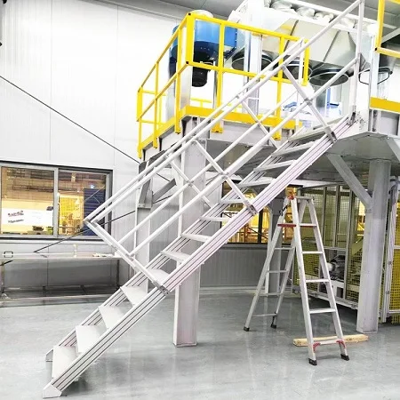 Aluminum Industrial Stairway Step Ladders Aluminum Profile Working ...