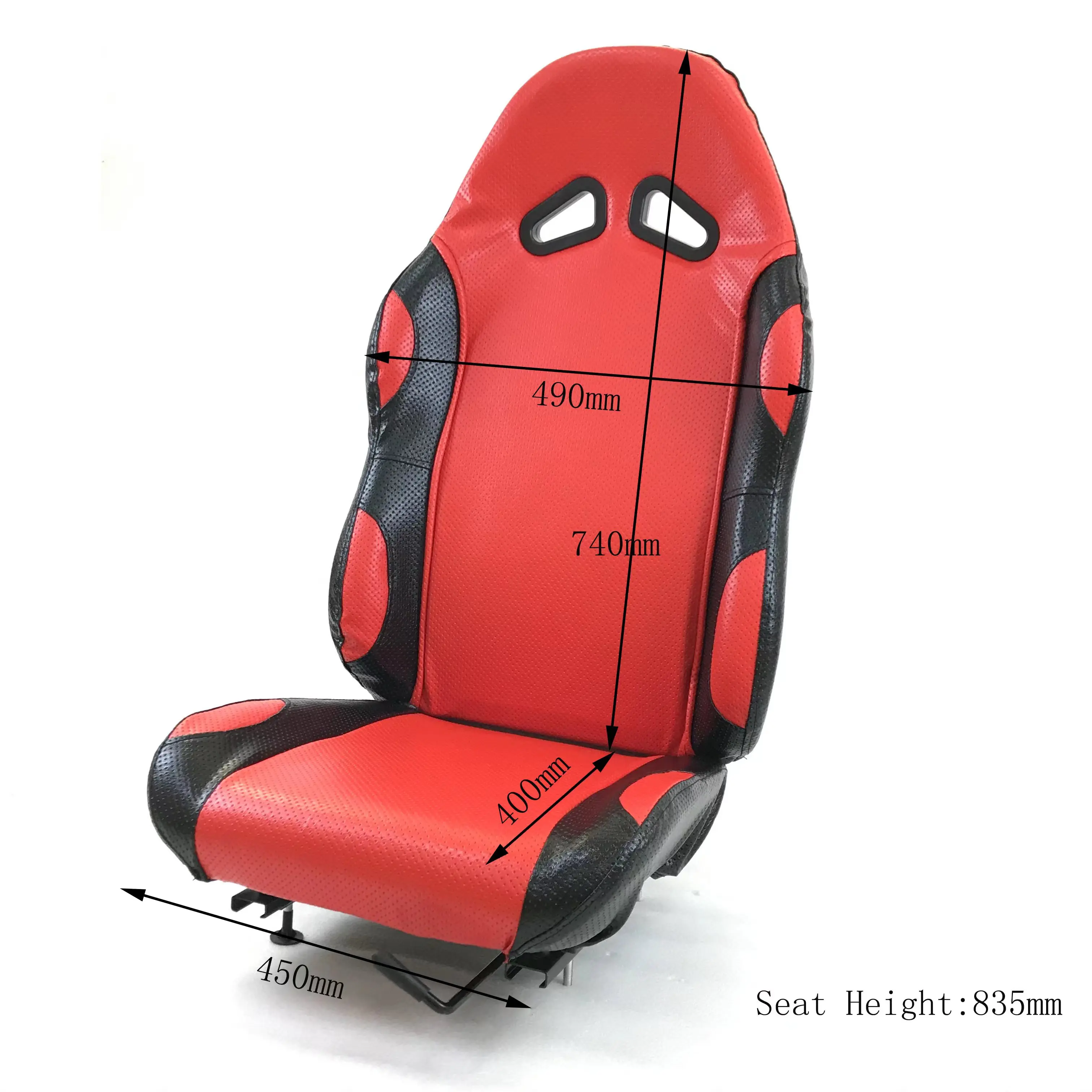 Universal Leather Go Kart Seats Sport Racing Car Fitment Single Slider ...