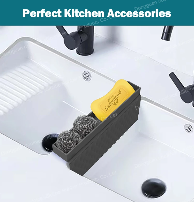 Adjustable Kitchen Sink Dish Drying Mat Soft Silicone Sink Protector ...