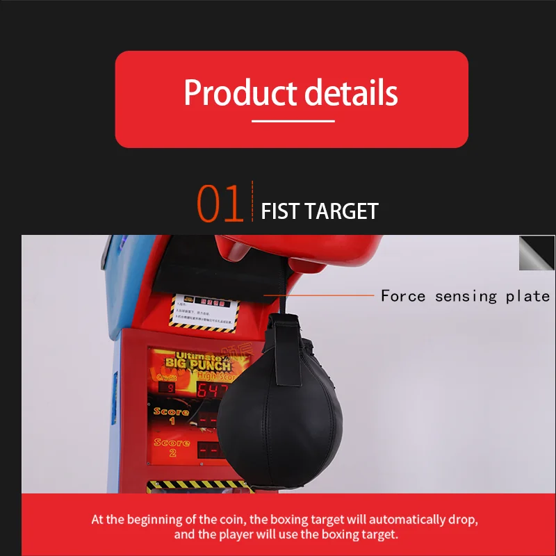 New Kickboxer Coin Operated Kick Electronic Training Vending Arcade ...