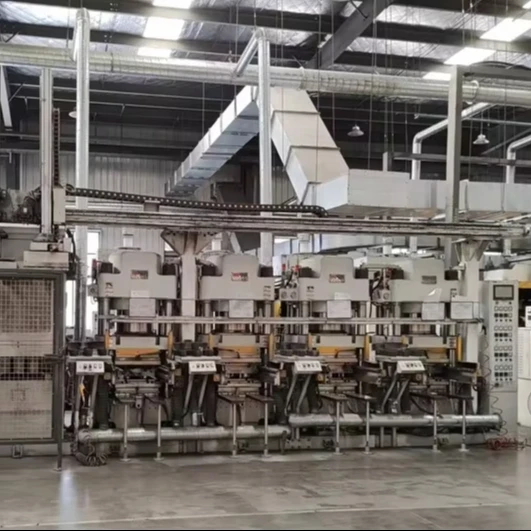 Advanced configuration semi-automatic four-station brake pads ...