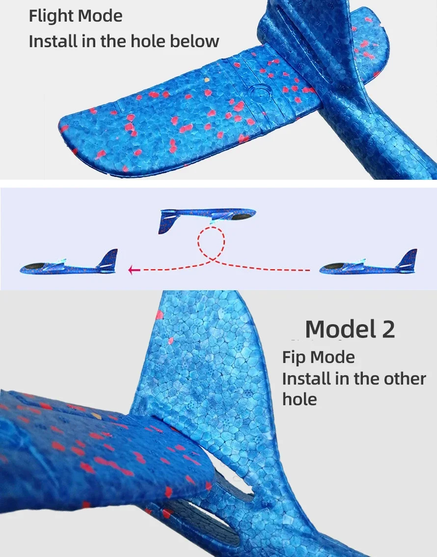 50CM Big Foam Plane Glider - Fun Outdoor Toy for Kids