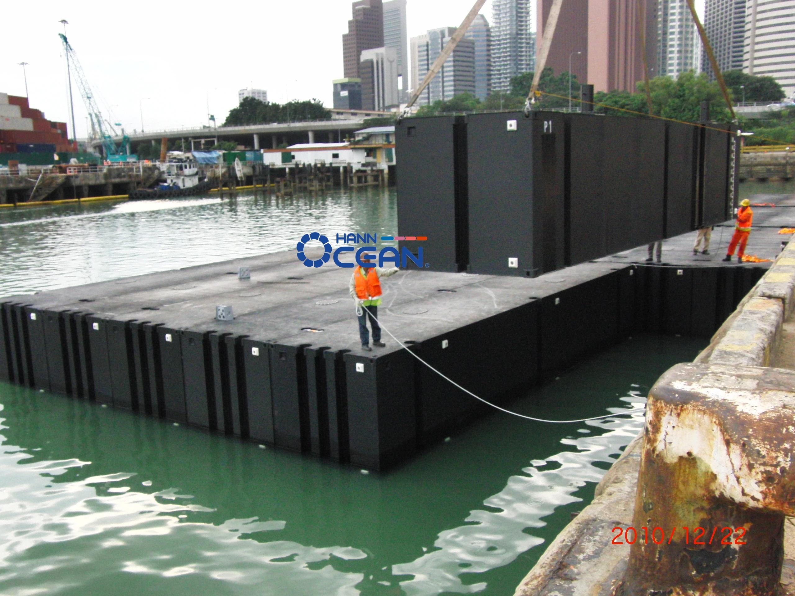 ISO Container Shaped Pontoons Modular Barge for Drilling| Alibaba.com