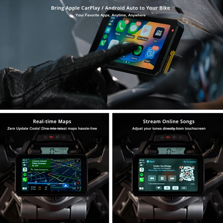 CHIGEE 5inch Screen Car Black Box - Dual Camera 4K Dash Cam