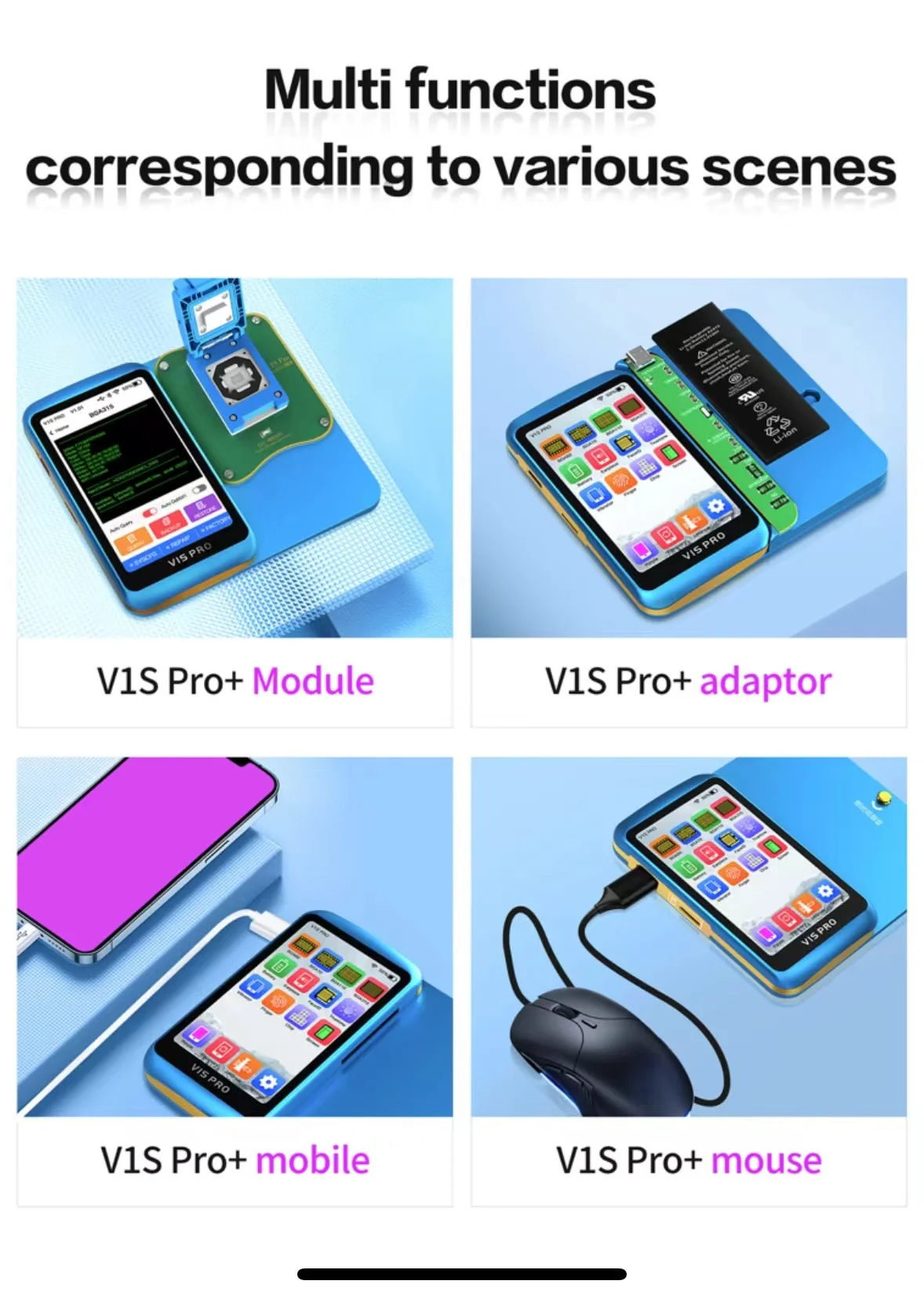 JCID VIS Pro Programmer Host - Dual Support for Iphone Repair