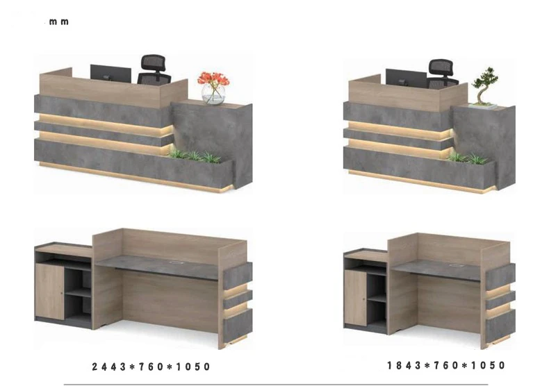 High Quality Modern Design Melamine Board Counter Front Desk Reception ...