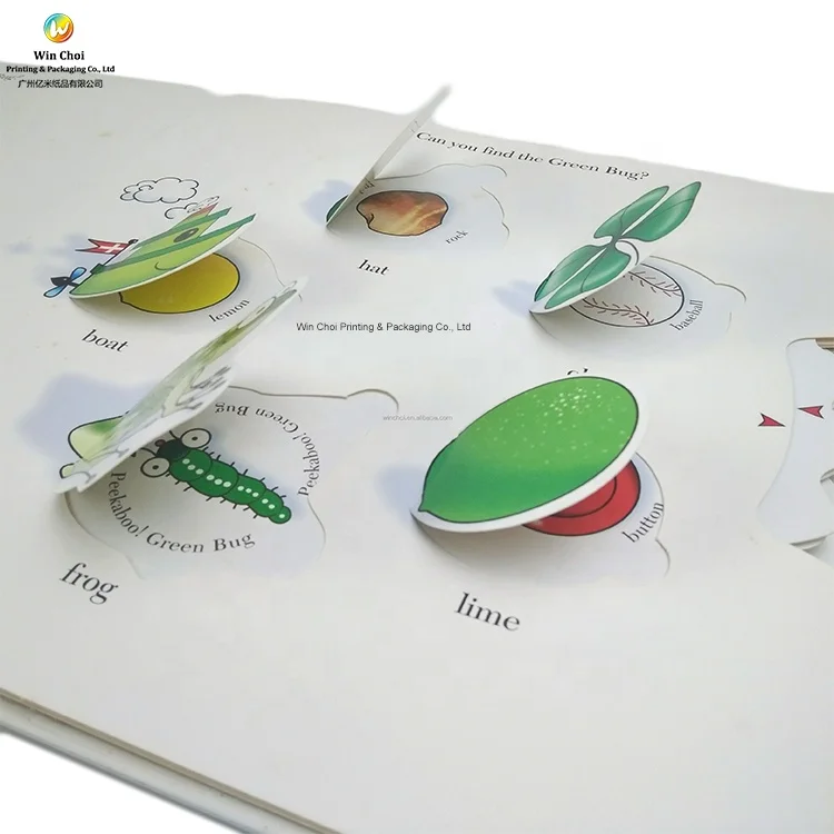 Yimi Paper Hardcover Kids Coloring Learning Book Flip Flap English ...