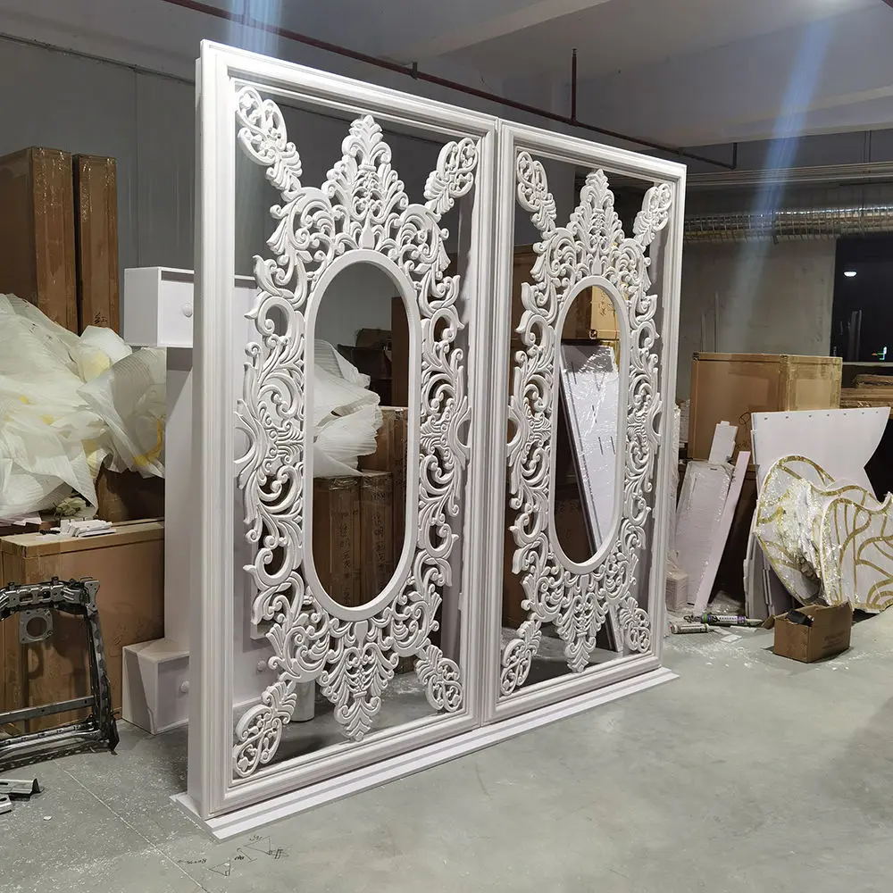 Luxury White Pvc Acrylic Rectangle Backdrop Panel Stage Frame Stand For ...