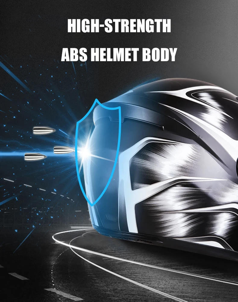 D-helmet Ece Motorcycle Modular Full Face Helmet Dot Approved Moped ...