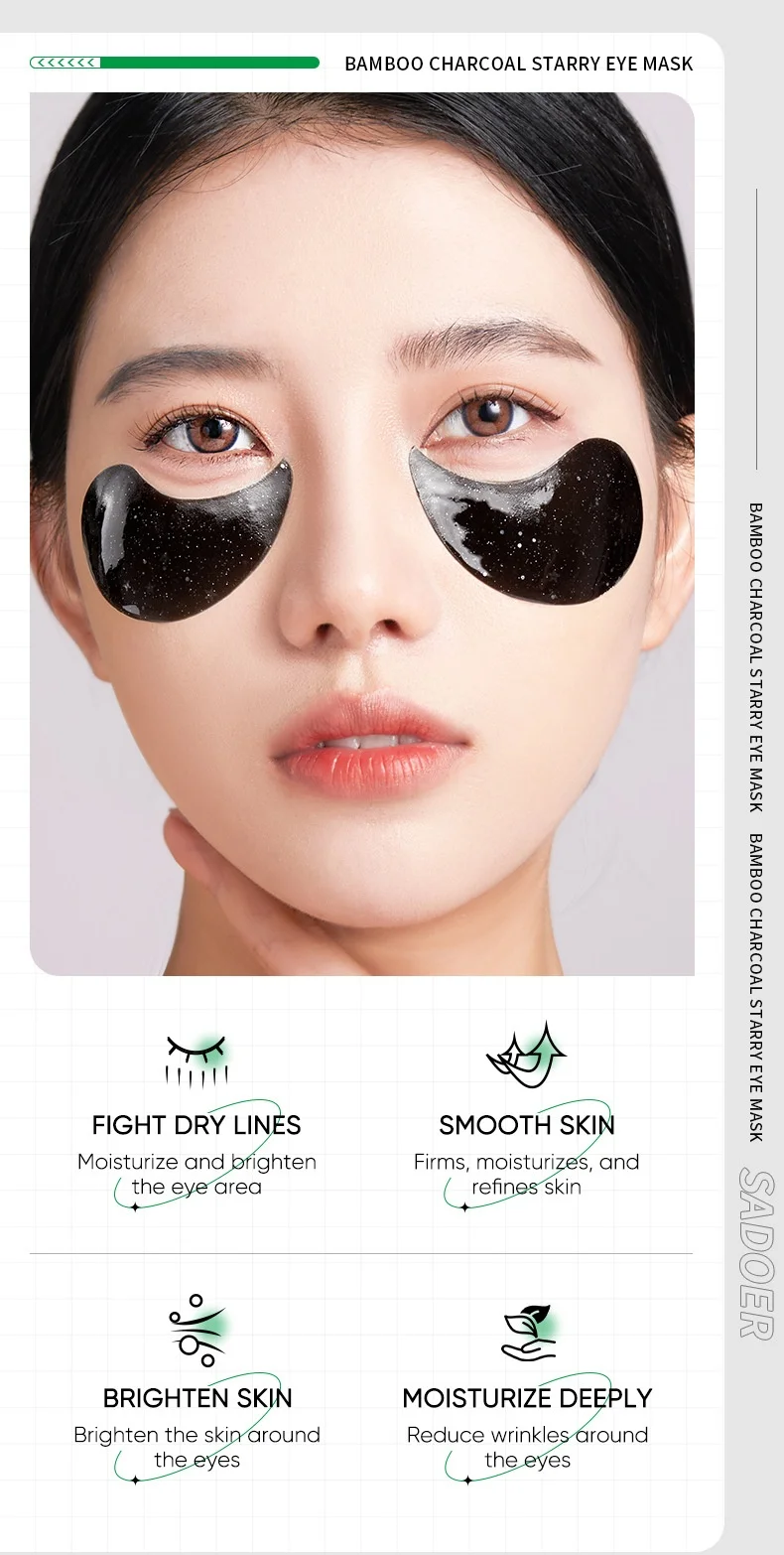 Rose Bamboo Charcoal Star Eye Mask For Eye Whitening Care - Buy Rose ...