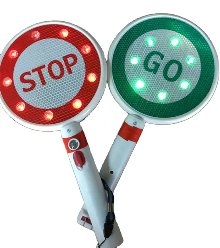 Highlight Go Stop Flashing Command Sign Traffic Safety Command Sign ...