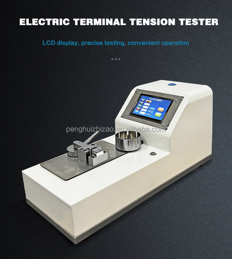 100kg Terminal Pull Tester Wire Tensile Tester Automatic Crimp Push ...