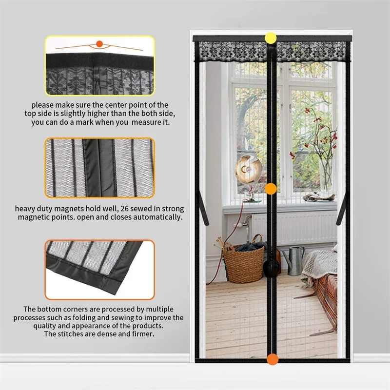 Wholesale Hands-free Anti Mosquito Screen Magnetic Door Curtain Keep ...