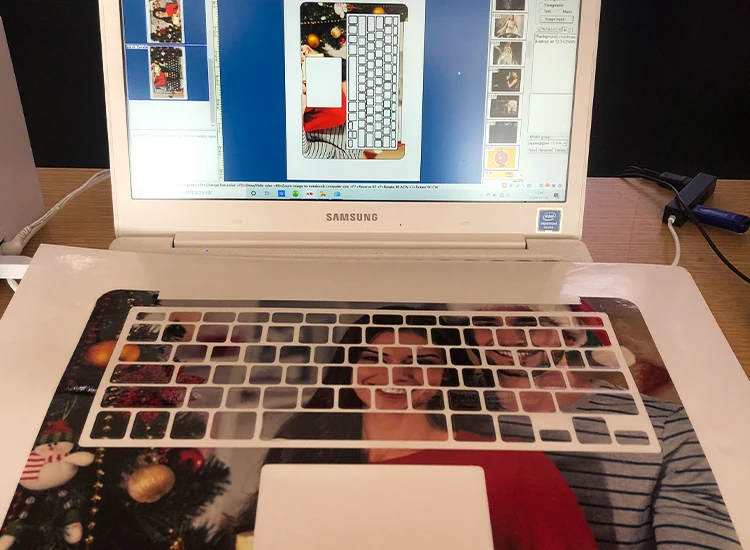 Custom Full Body Laptop Skin Making Machine for Laptop Skin