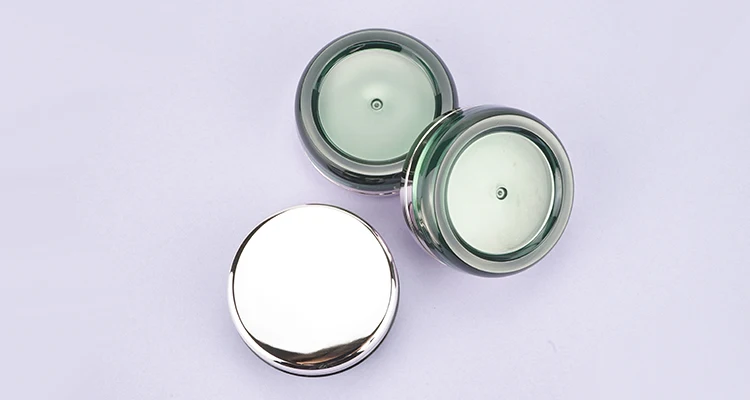 Empty Reusable Plastic Loose Powder Containers 9g Siver Round Single No ...