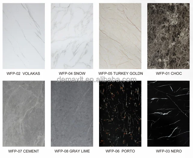 PVC Marble Sheet PVC UV Marble Sheet High Gloss Marble Uv Sheet 1220* ...