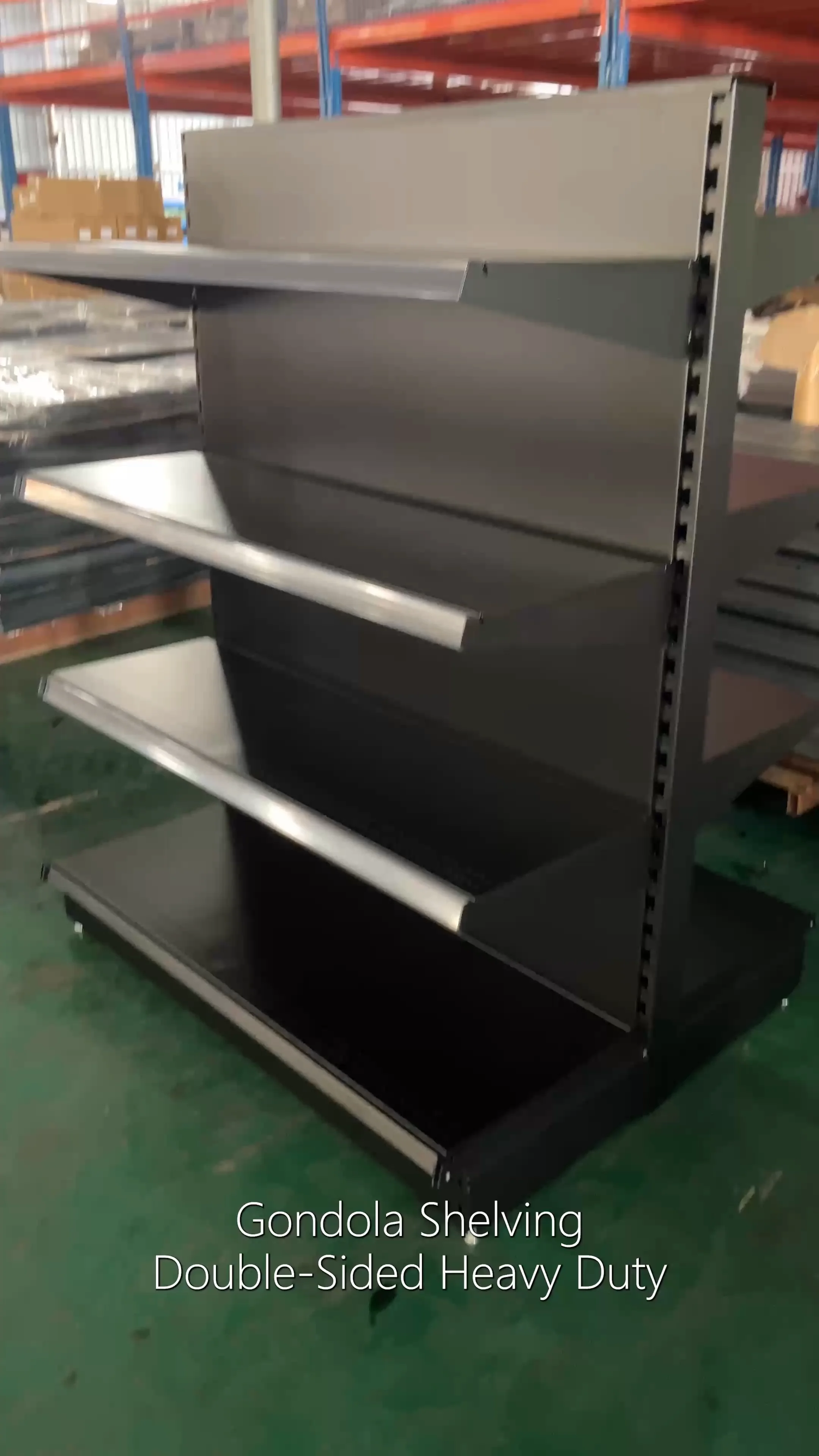 Supplier Metal Supermarket Shelves Gondola Shelving Double-sided Heavy Duty Shop Racks Shelves ...