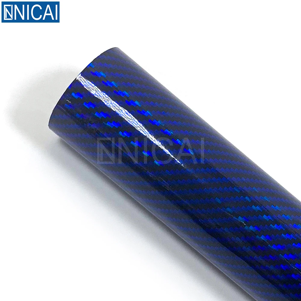 Nicai Laser Carbon Fiber Chrome Film 2d Silver Black Fabric Vinyl For ...