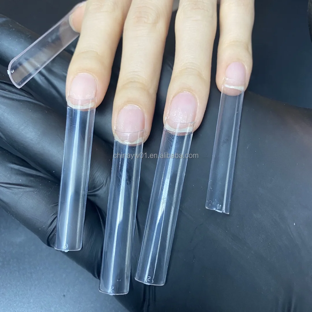 3XL Nail Tips - Square Straight Nails for DIY Art Salon