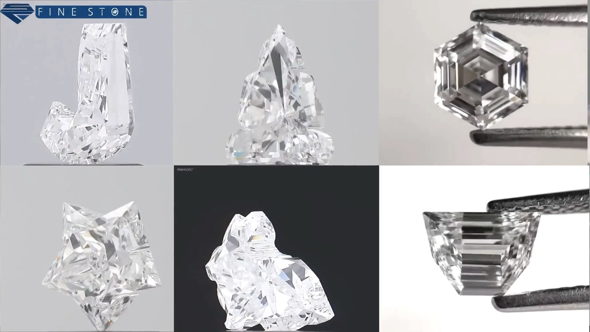 1carat Star/rabbit/letter/moon/butterfly Fancy Cut Lab Grown Diamond ...