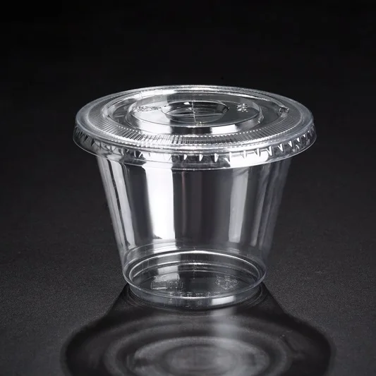 9 Oz Takeaway Ice Cream Container Disposable Transparent Plastic Pet ...