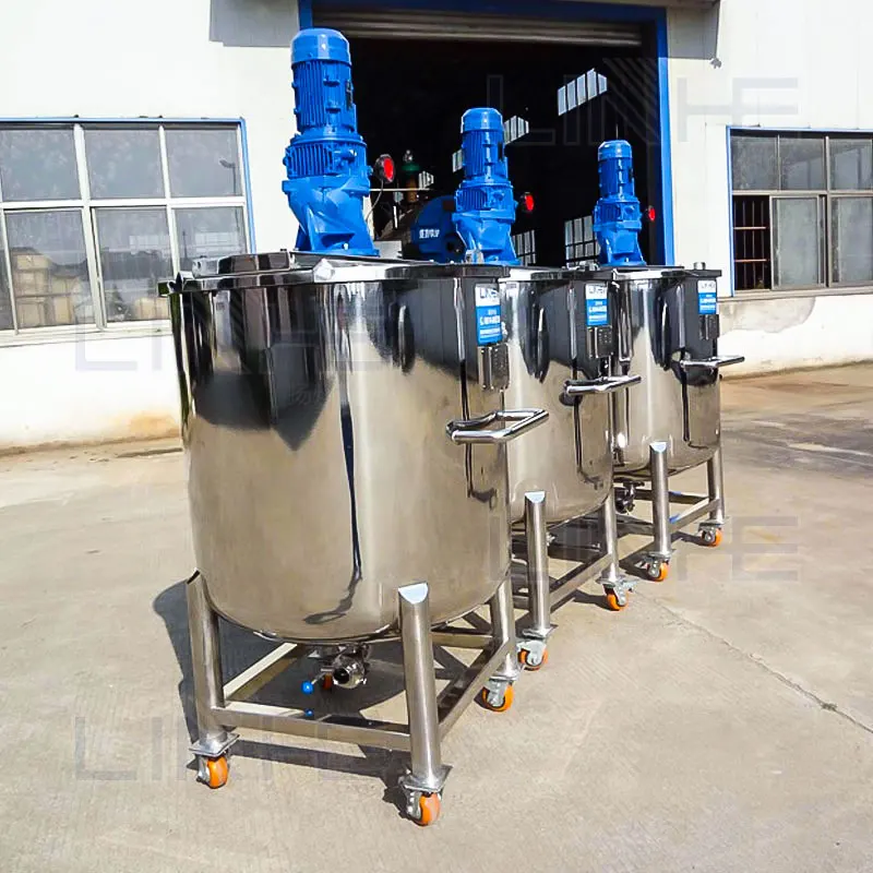 50L-500L Stainless Steel Mixing Tanks with Agitator