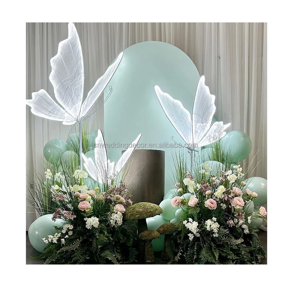 Purple Special Color Butterfly Wedding Led Light Road Lead Wedding ...