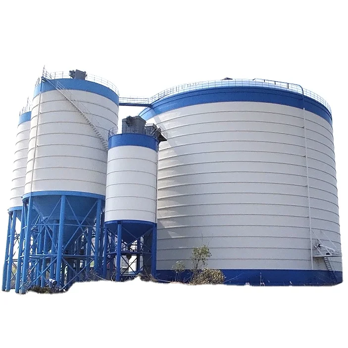 Large vertical stainless steel storage silo bulk cement steel silo 1000 ...