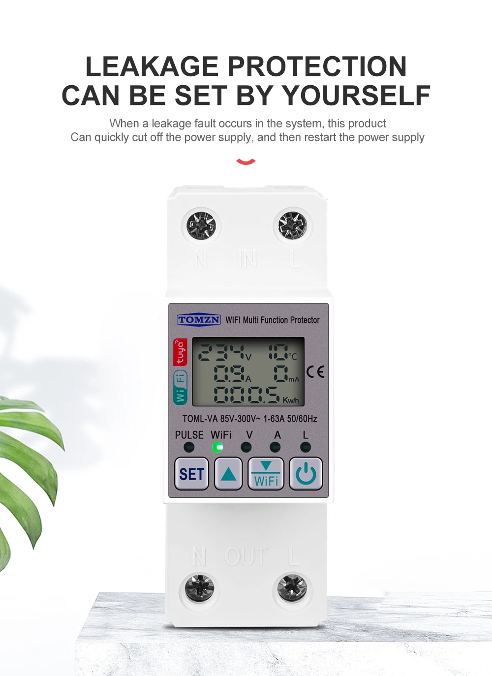 Tomzn Smartlife Wifi Energy Meter & Smart Circuit Breaker - Odm