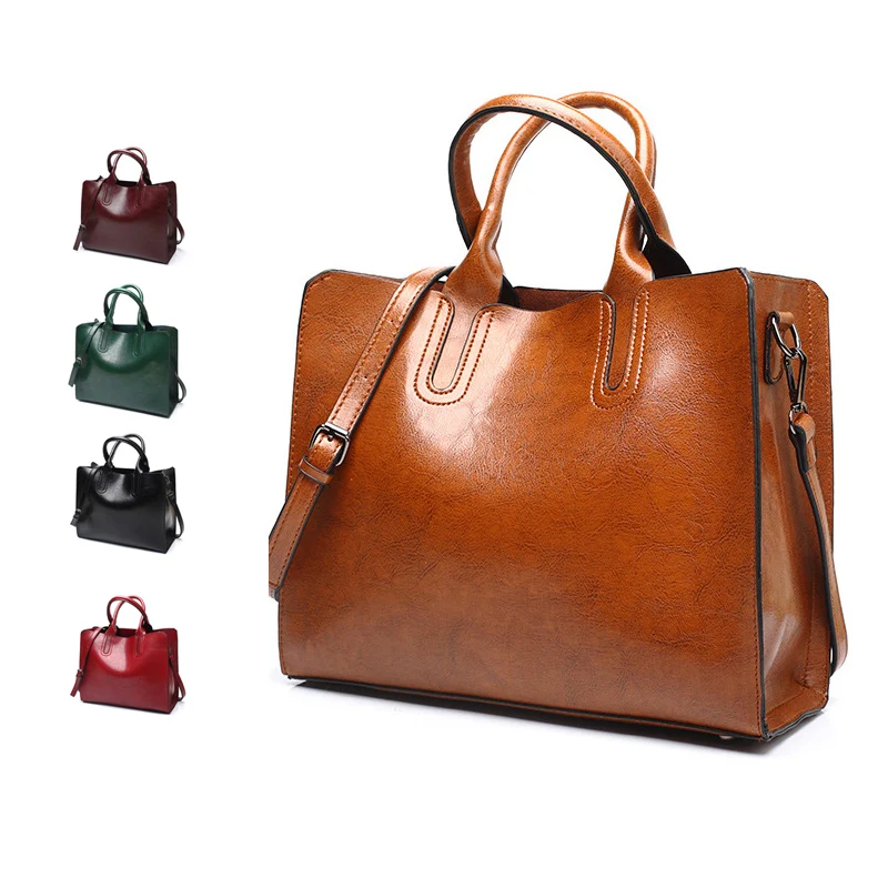Custom Ladies Purse Retro Leather And Handbag Women's Shoulder Bag Sacs ...