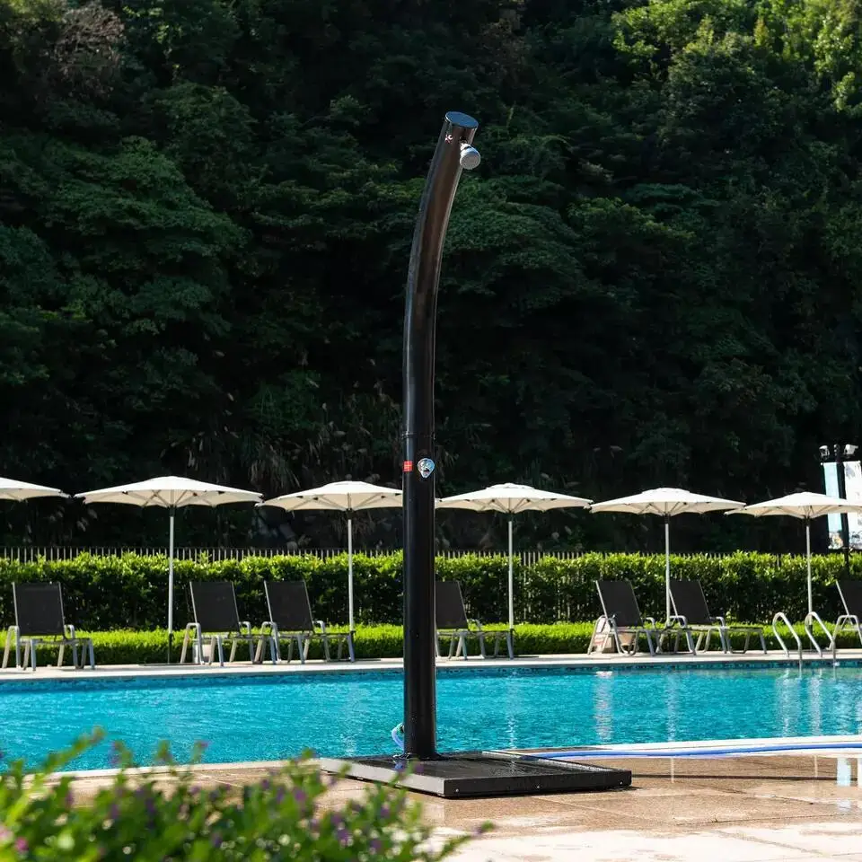 Outdoor Curved Garden Solar Shower Pool Solar Shower 20l Curved Solar ...