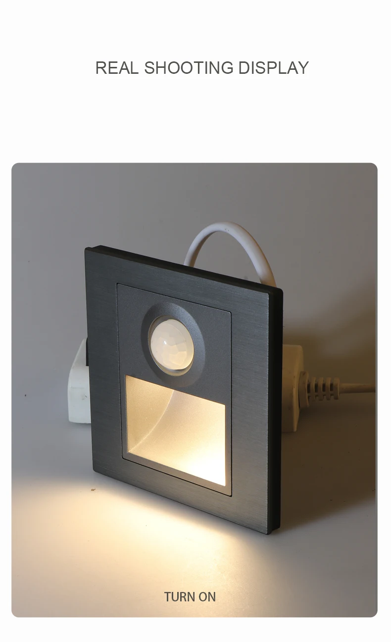 ABS Smart Step Wall Lamp with Sensor - LED Stair Lights
