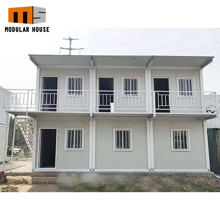 Cheap Portable Quick Assembly Fully Prefabricated Living Home Unit Villa Prefa Buxury Container ...