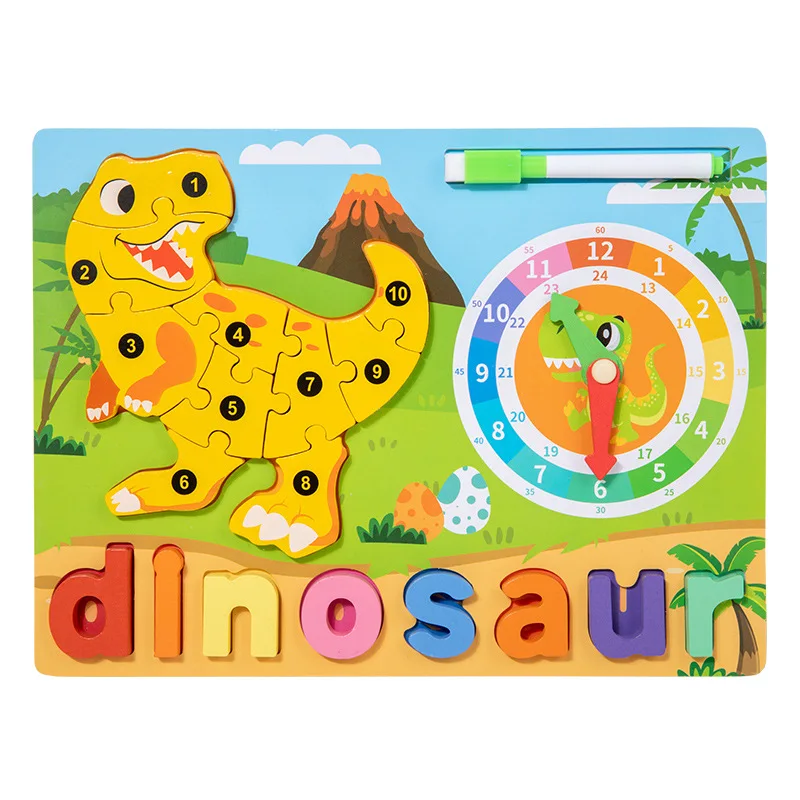 Educational Puzzle Board - Multi-Functional Toy for Kids